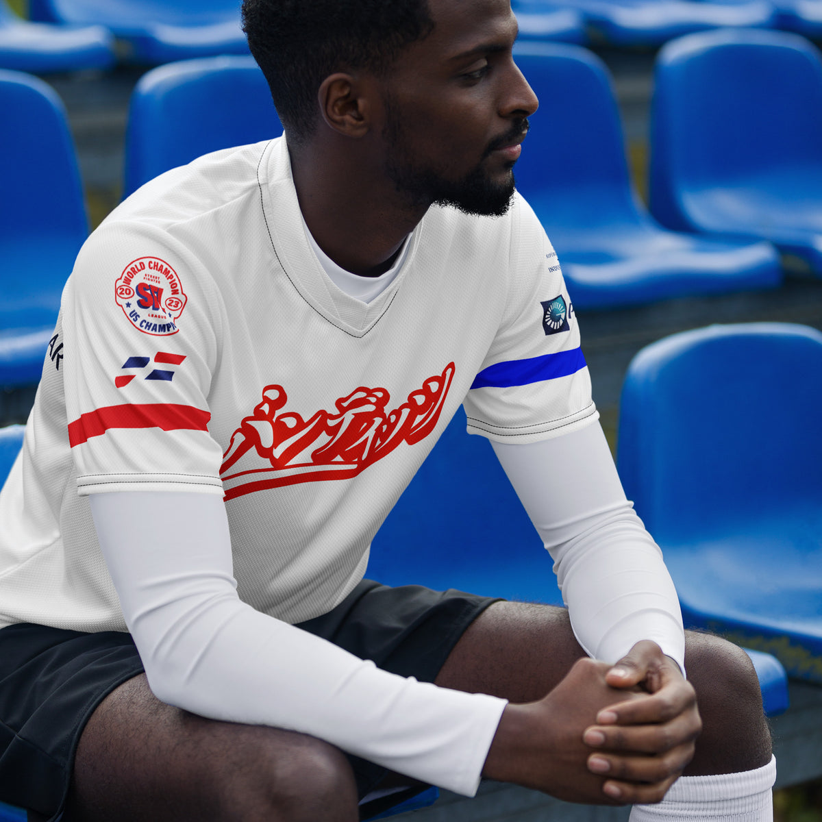 Bandits Capcom Cup 11 Esports Jersey – White, Red & Blue – Bandits ...
